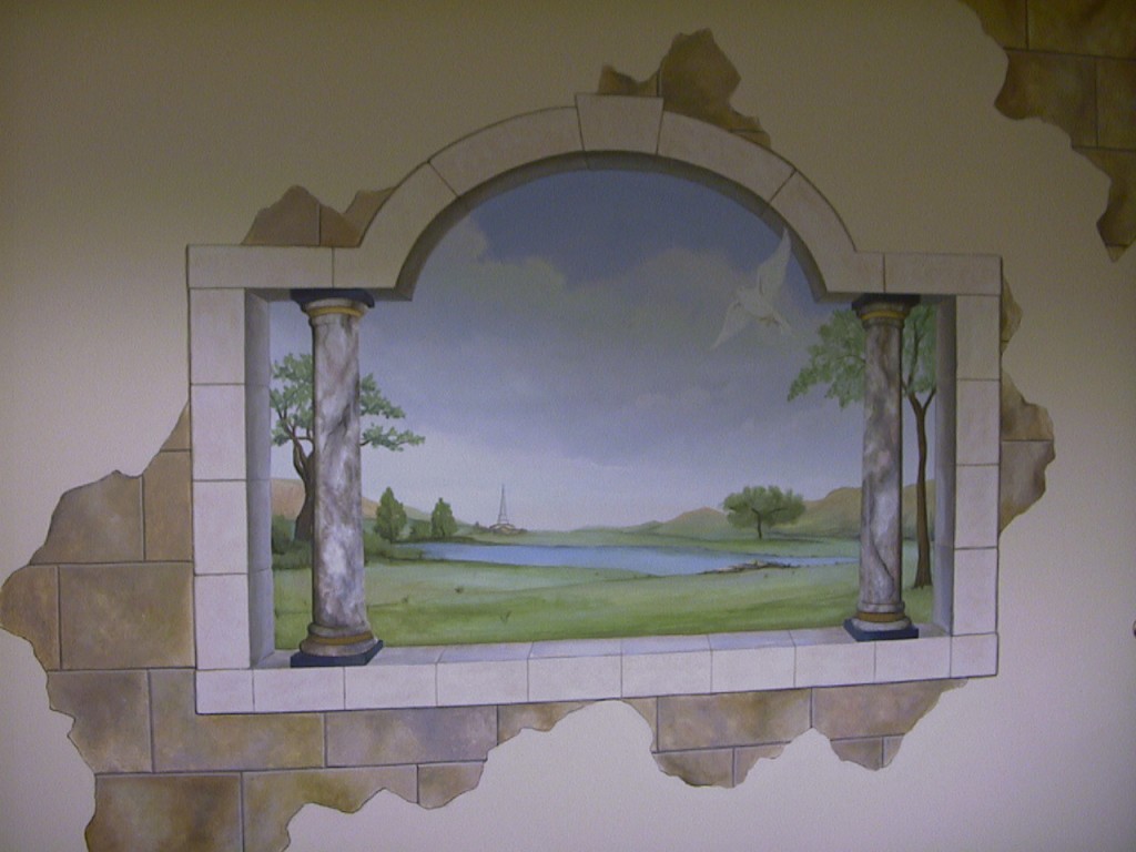 Temple of Deliverance Church Trompe L’Oeil mural by Bill Turri – Art ...